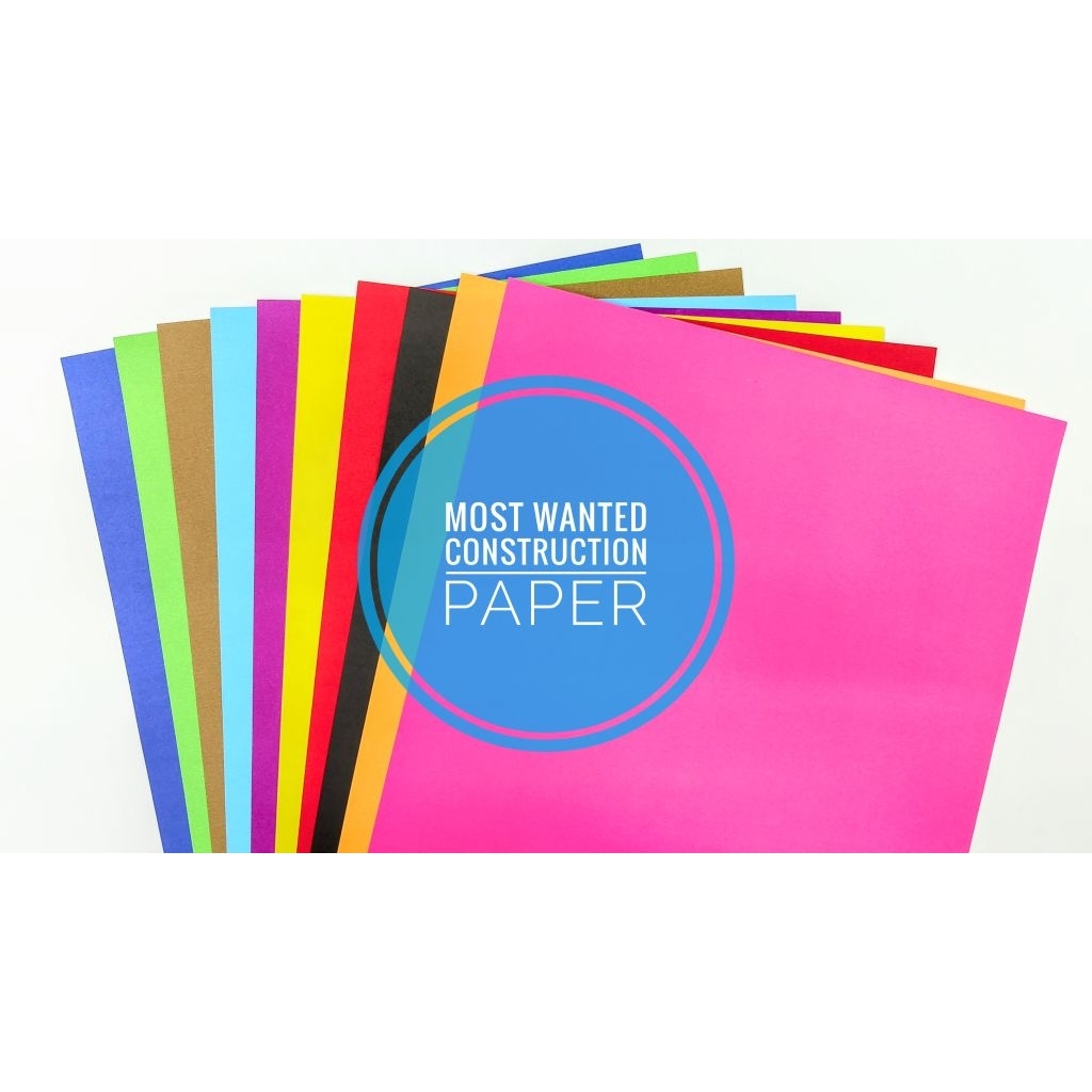 Most Wanted Assorted Construction Paper 20pcs | Shopee Philippines