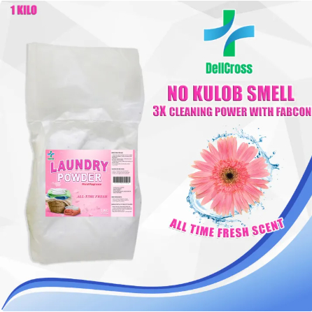 DELLCROSS POWDER DETERGENT FABCON ALL TIME SCENT - 1KG | Shopee Philippines