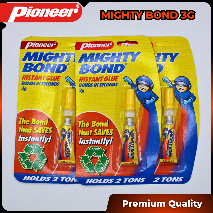 ORIGINAL PIONEER MIGHTY BOND INSTANT GLUE 3G | Shopee Philippines