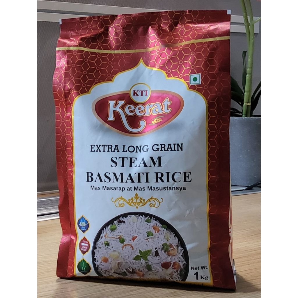 Keerat Extra Long Grain Steam Basmati Rice | Shopee Philippines