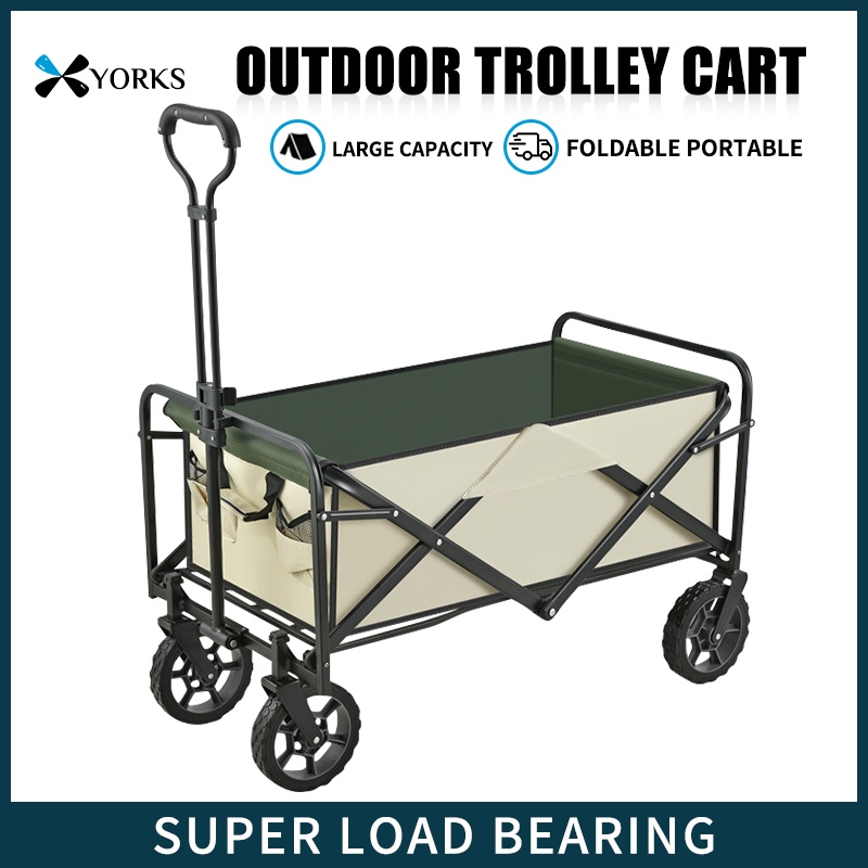Multifunctional Foldable Trolley Wagon Family Picnic Beach Shopping ...