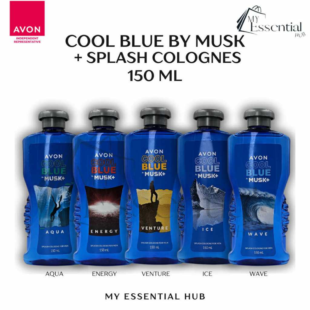 AVON Cool Blue Intense Splash Colognes For Men 150 mL | Shopee Philippines