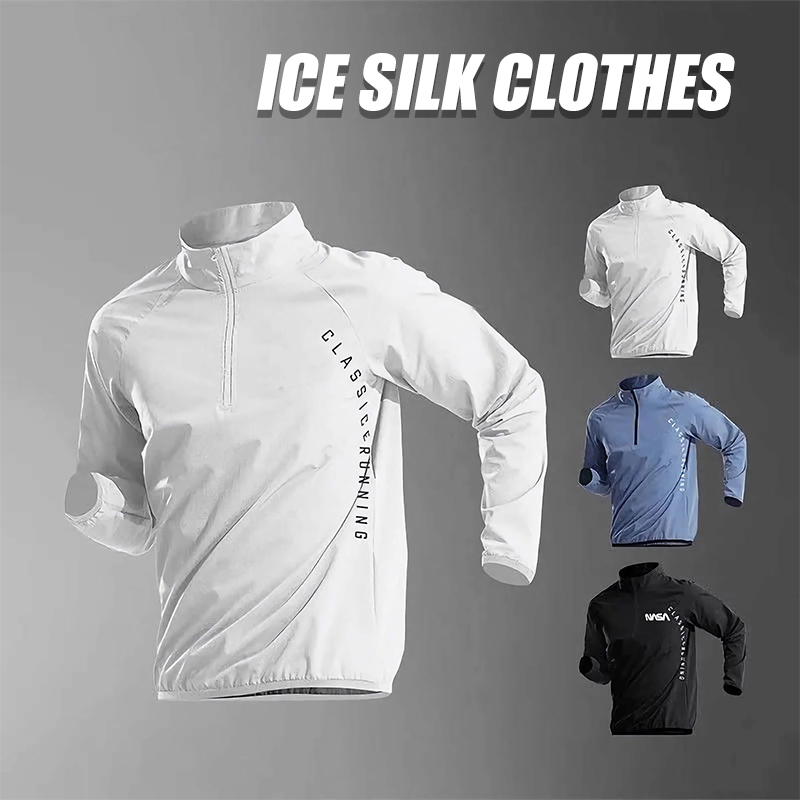 COD Men's Sports Long Sleeve Shirts Quick Dry Running Fitness Set Ice ...