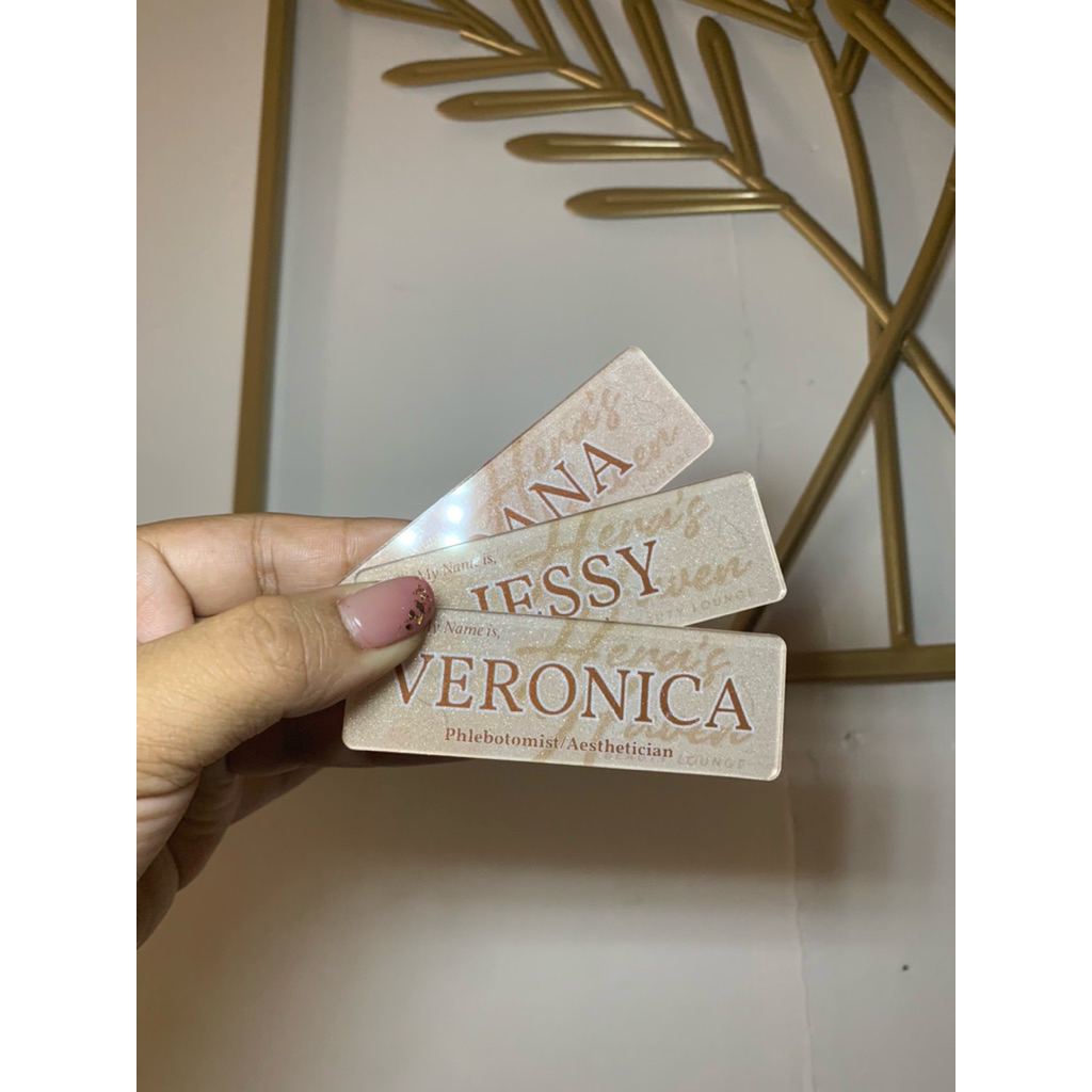 Acrylic Customized Nameplate Pin Type | Shopee Philippines