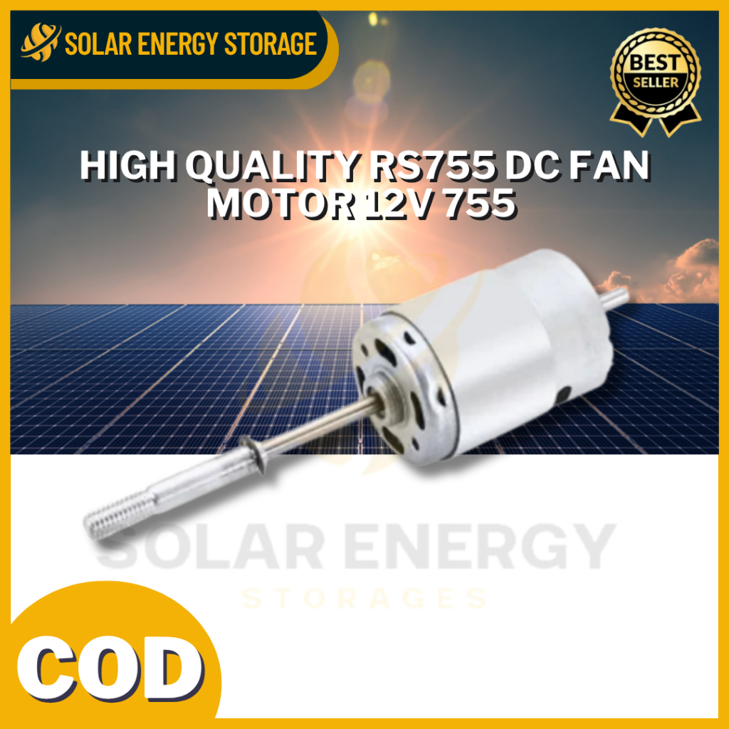 High Quality RS755 DC FAN Motor 12V 755 Carbon Brushed DC Fan Motor for ...
