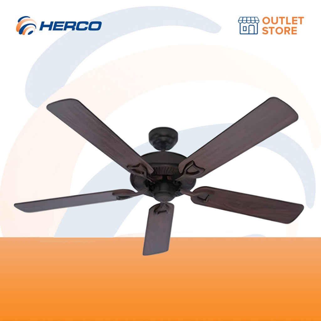 Hunter Revolution Classic Elite 52" Rustic Bronze Ceiling Fan 220v ...
