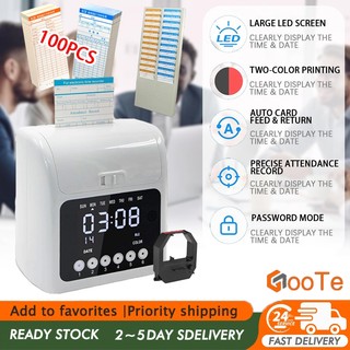 Punch Card Attendance Machine bundy clock Time Recorder Local Warranty ...