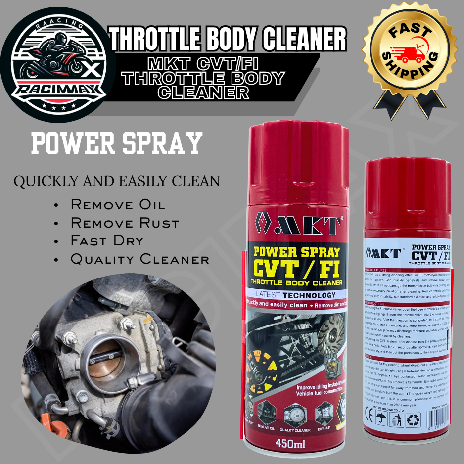 MKT 450ml CVT/FI Throttle Body Cleaner: Removes Deposits, Improves Fuel ...