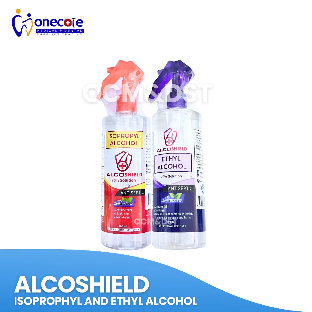 Alcoshield Isopropyl & Ethyl 70% [Spray Bottle] 500ml | Shopee Philippines