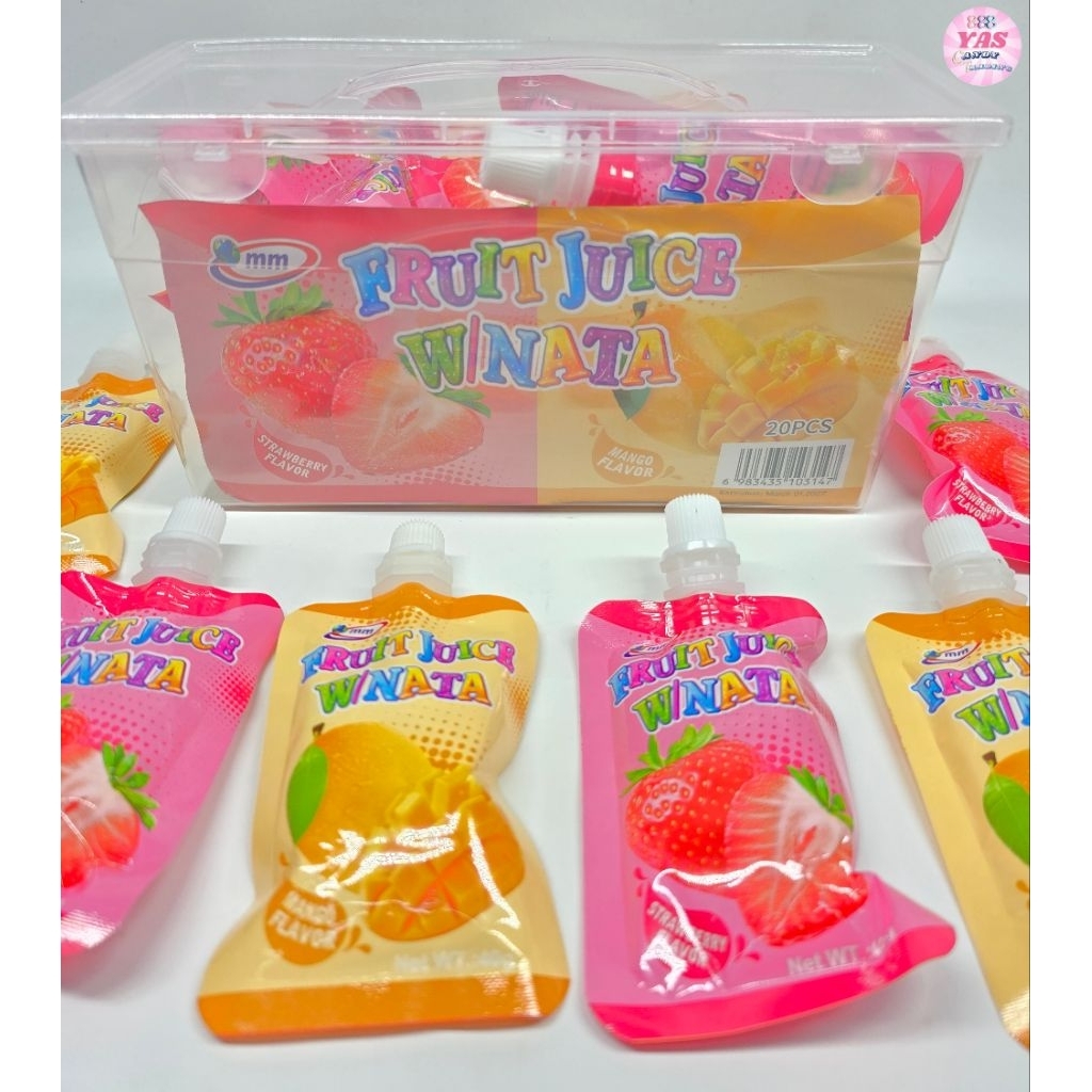 20pcs FRUIT JUICE WITH NATA/loot bag fillers /paninda /giveaways/party ...