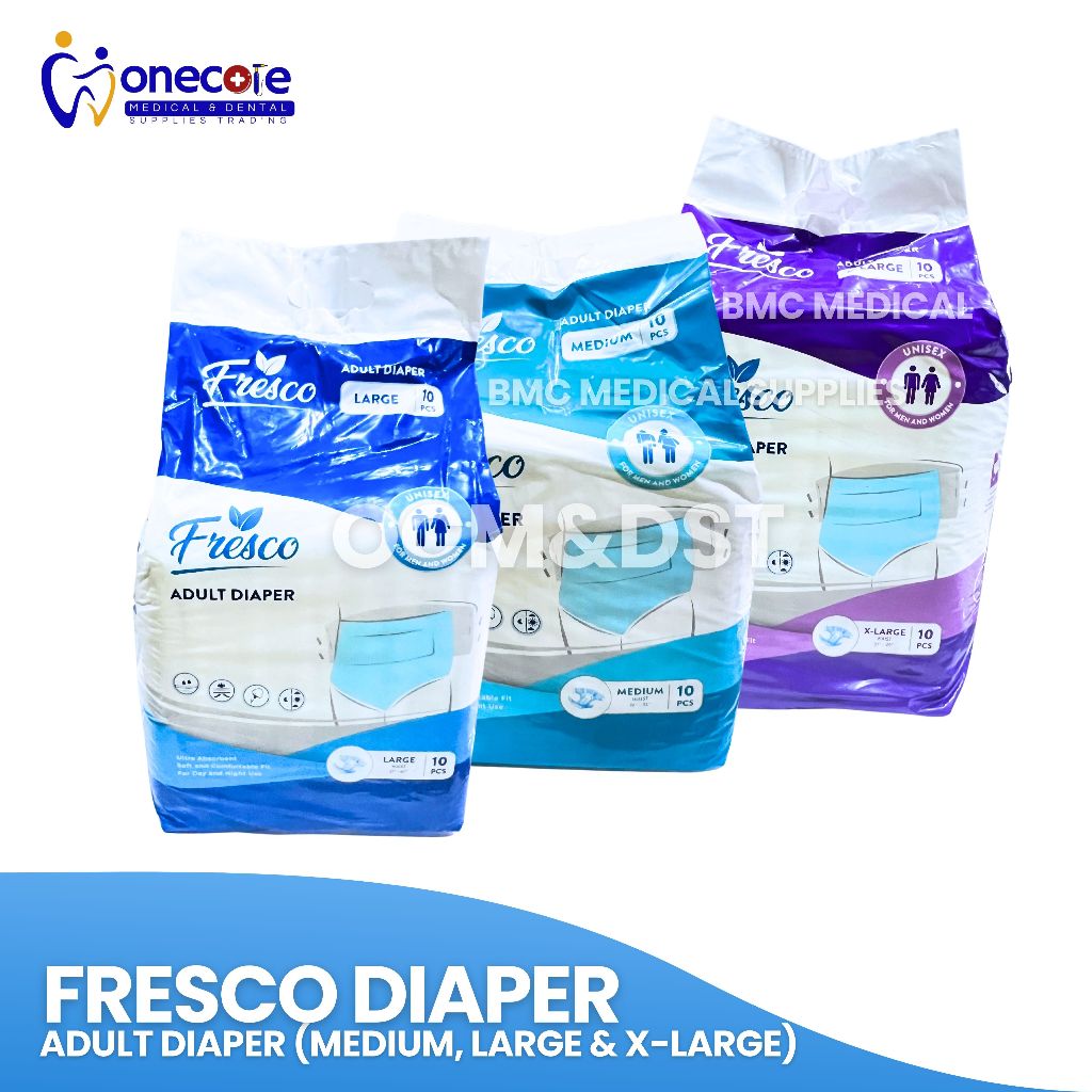 Fresco / Fresh Adult Diaper (PREMIUM)10’s for Men and Women Ultra ...
