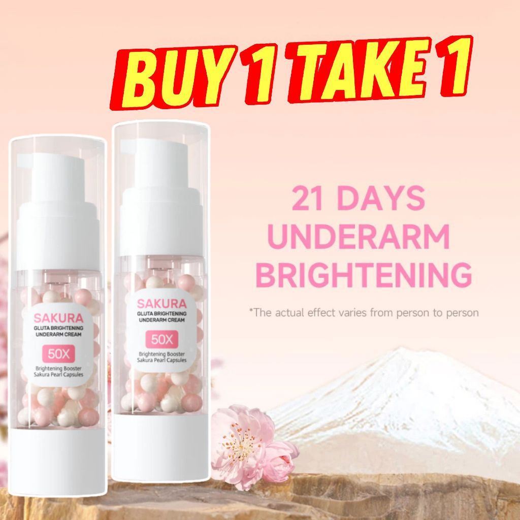 KKJJ Sakura Pearl Gluta Brightening Underarm Whitening Cream 5X ...