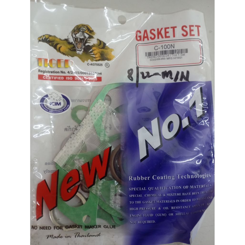 TOP GASKET TIGER BRAND FOR C100/ HONDA DREAM | Shopee Philippines