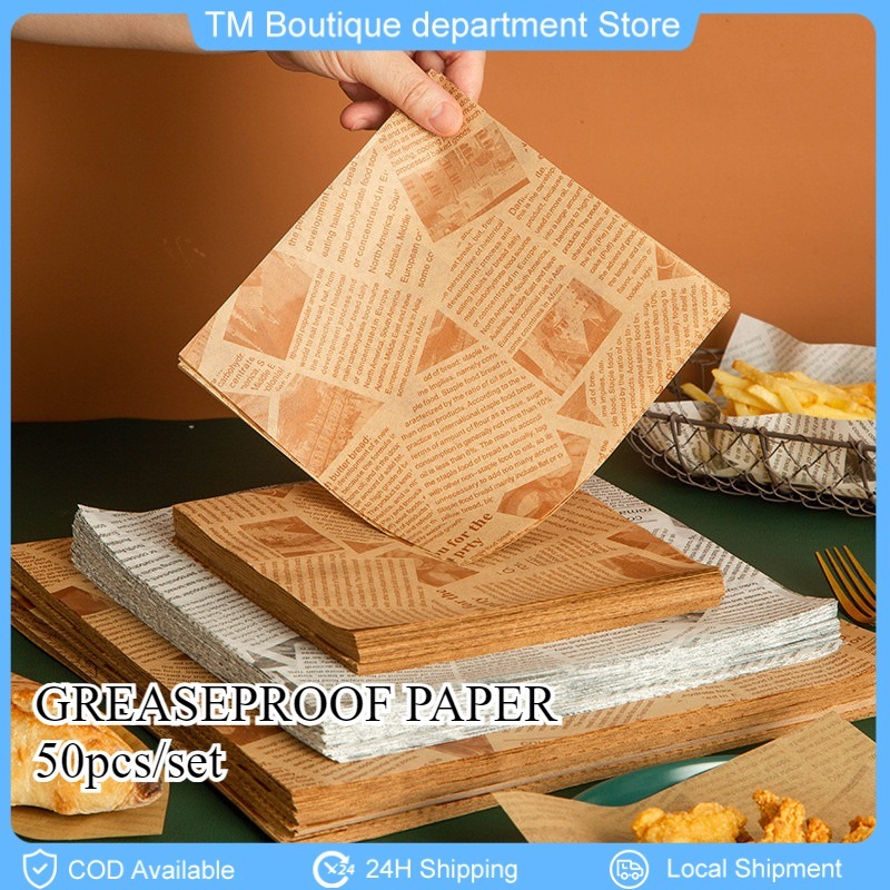 Sandwich Wrapping Greaseproof Paper BBQ Dessert Wrapping Paper Baking ...