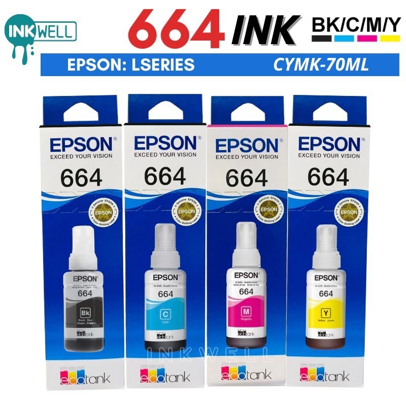 100% Original Dye.Epson 664 ink .printer ink L350 L110 L355 L365 L120 ...