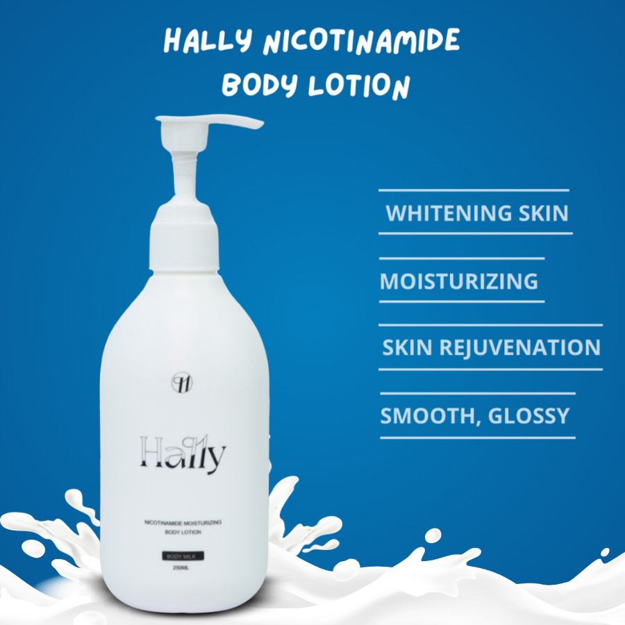 Hally Nicotinamide Body Milk Skin Brightening, Glowing, Smooth ...