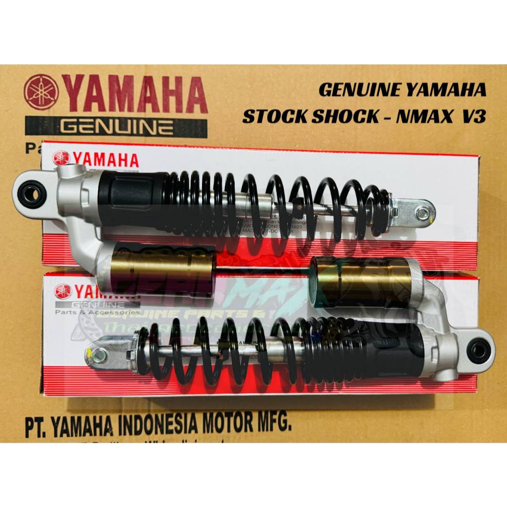 YAMAHA REAR SHOCK - NMAX V3 TECHMAX TURBO STANDARD GENUINE YAMAHA - NMAX V1 V2, AEROX V1 V2, PCX ...
