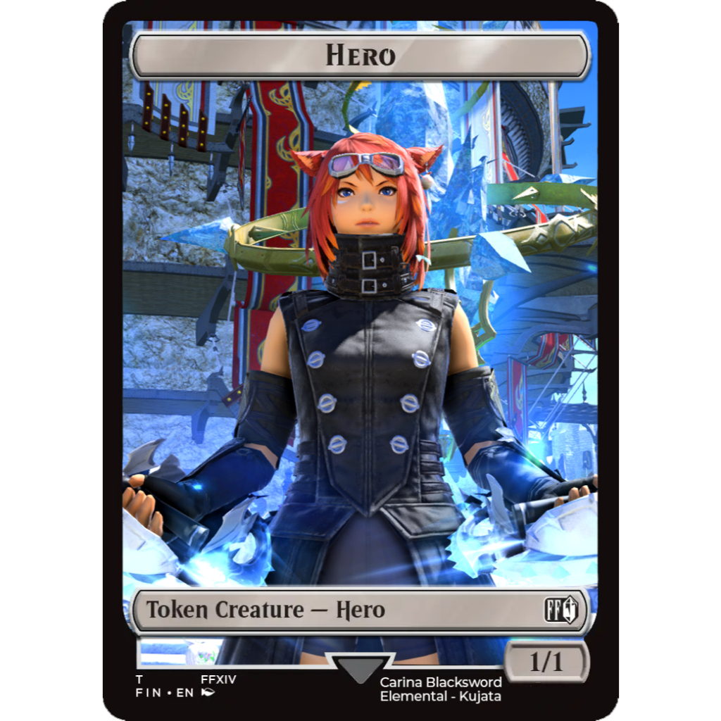 Hero Token 1 Custom Card MTG Proxy | Shopee Philippines