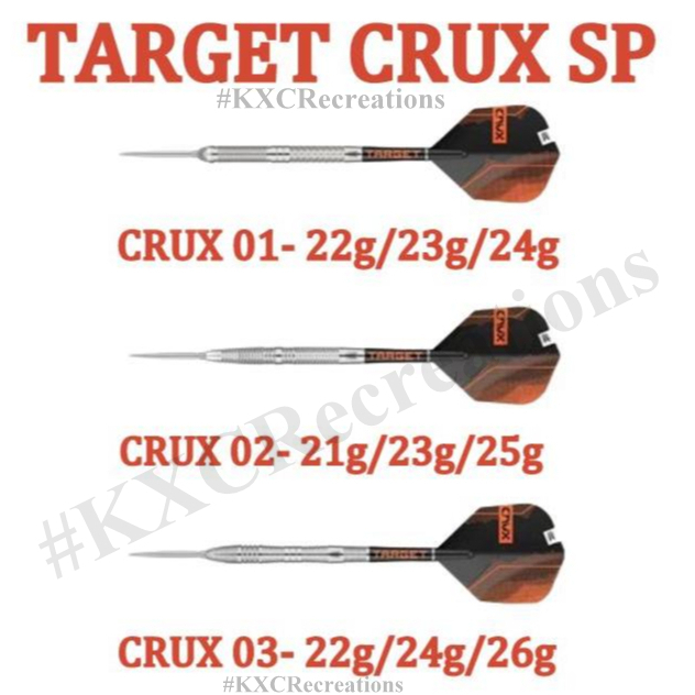 Target Crux Model 01/02/03_ 90% Tungsten Swiss Point Darts | Shopee ...