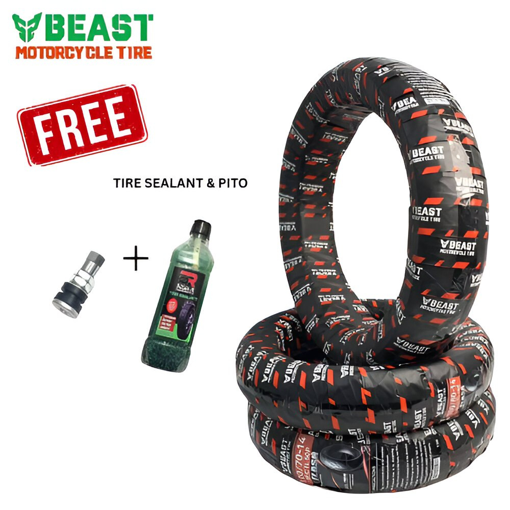 ORIGINAL BEAST TIRE (BY 14) TUBELESS P6240 (FREE SEALANT AND PITO) FOR ...