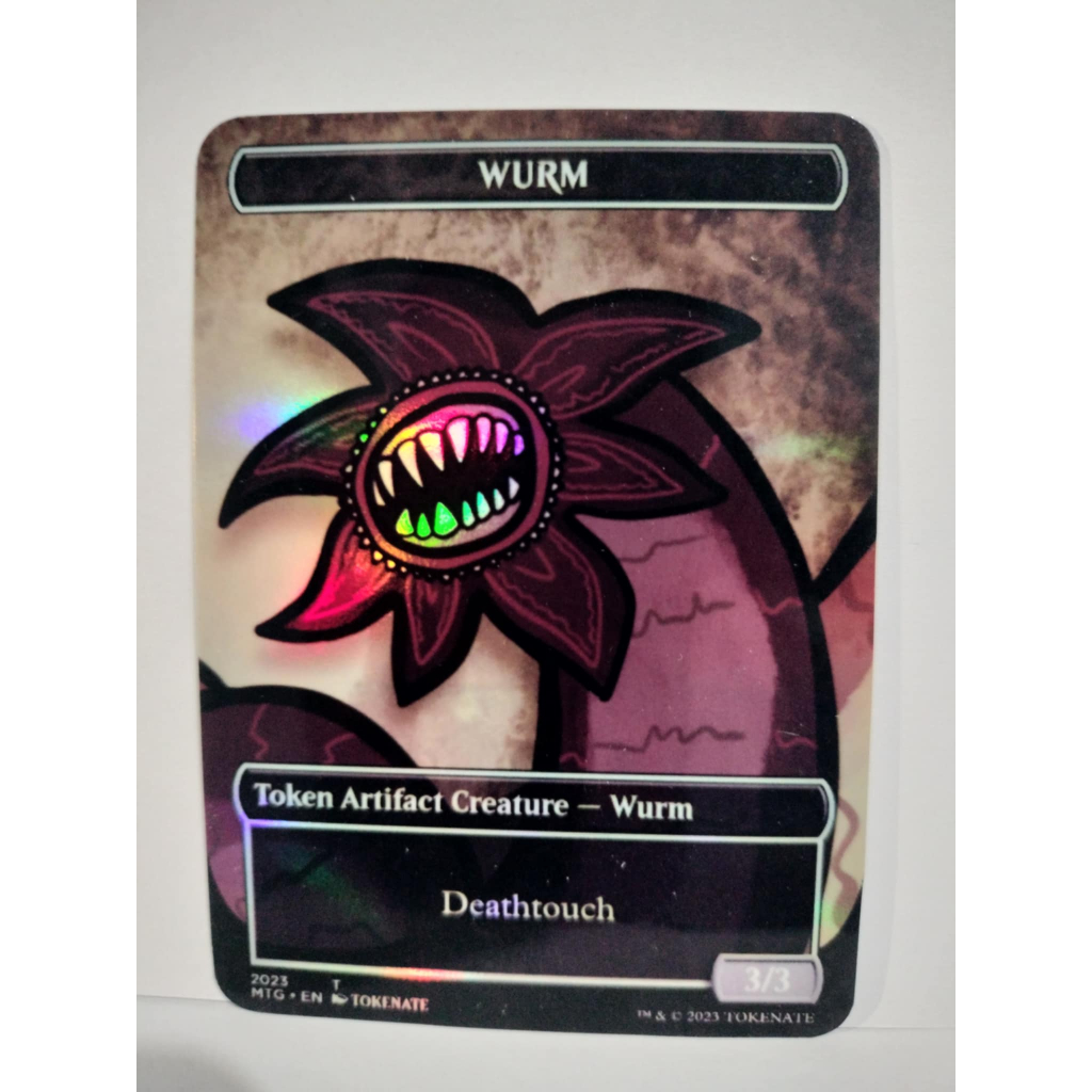 TOKENATE - FOIL CUSTOM CARD - Wurm (deathtouch) | Shopee Philippines