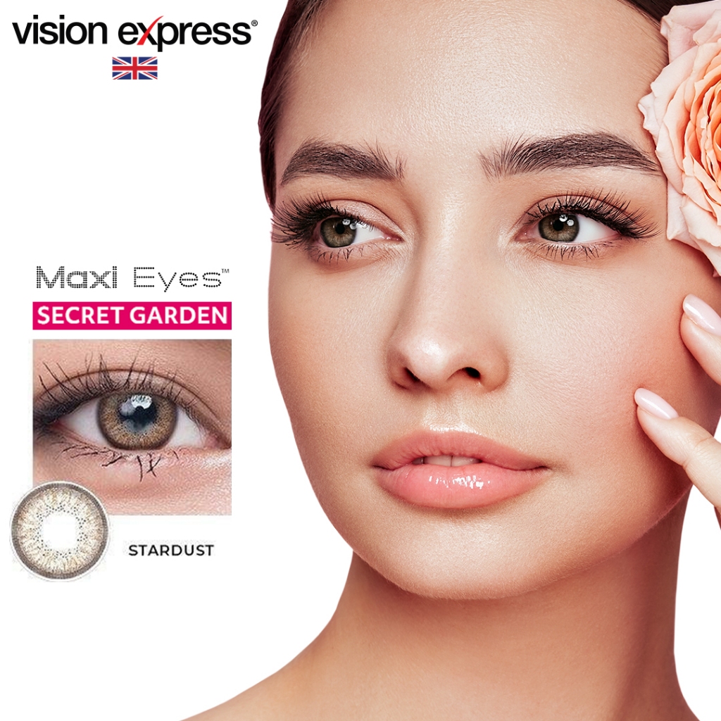 Vision Express Maxi Eyes Secret Garden Monthly Colored Graded Contact ...