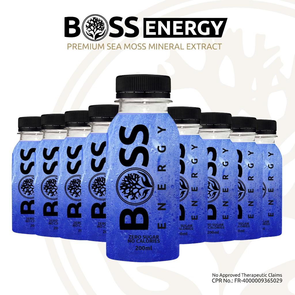 30 BOTTLES (BLUE) SEA MOSS MINERAL EXTRACT 200ML BOSS ENERGY - NATURAL ...