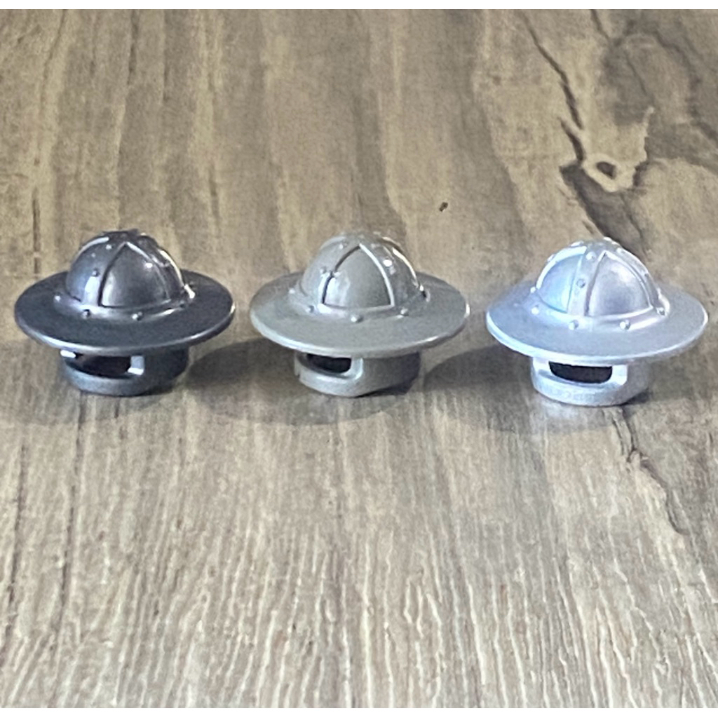 LEGO Minifigure, Headgear - Helmet Castle Kettle Hat with Chin Guard ...