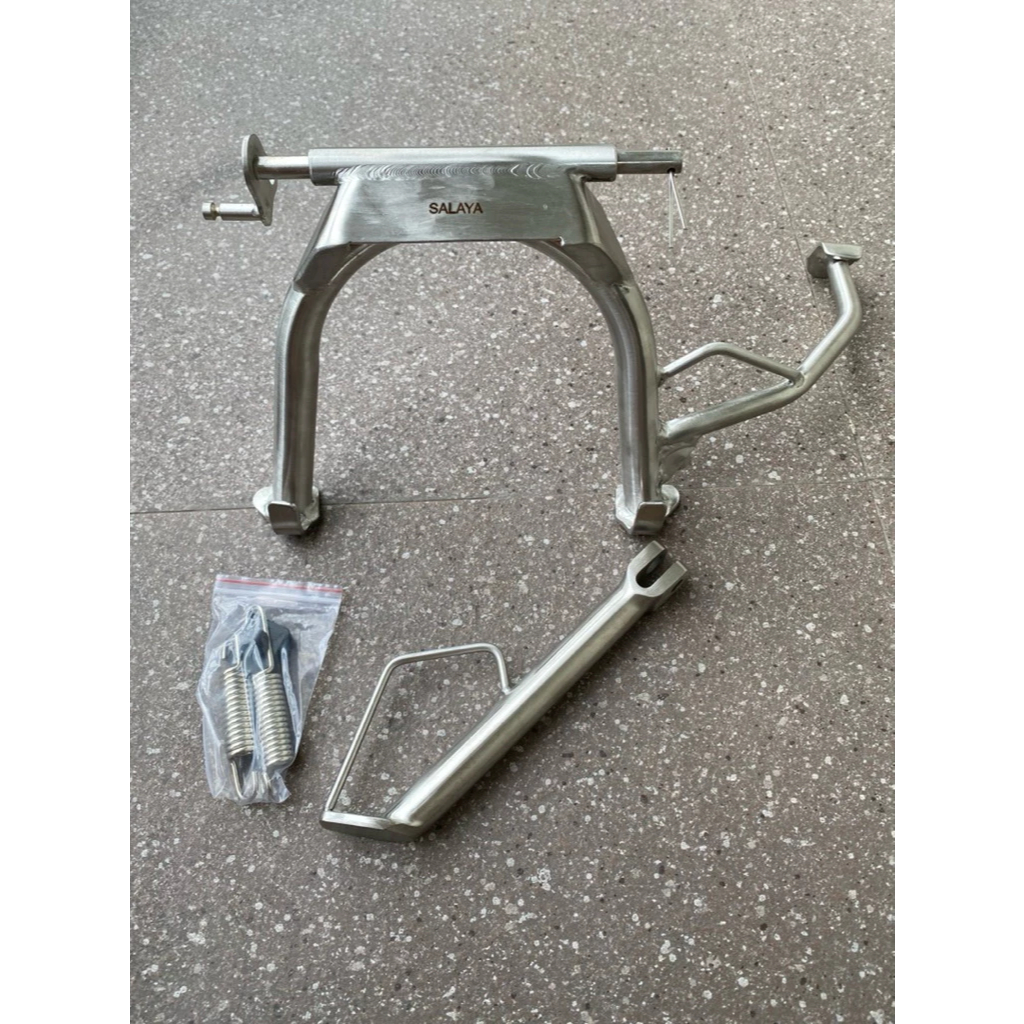 SALAYA/INOX CENTER STAND AND SIDE STAND SET WITH EHE AND SPRING “HONDA ...