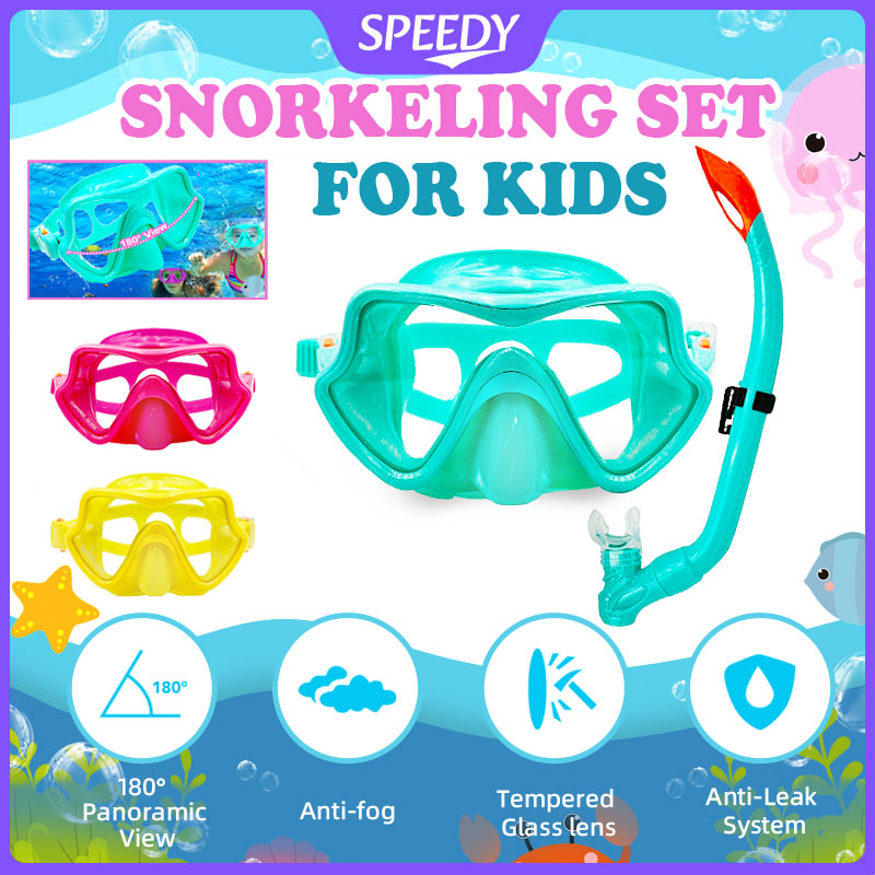 Speedy Snorkeling Set Diving Masks Snorkel Goggles Anti Fog&Leak ...