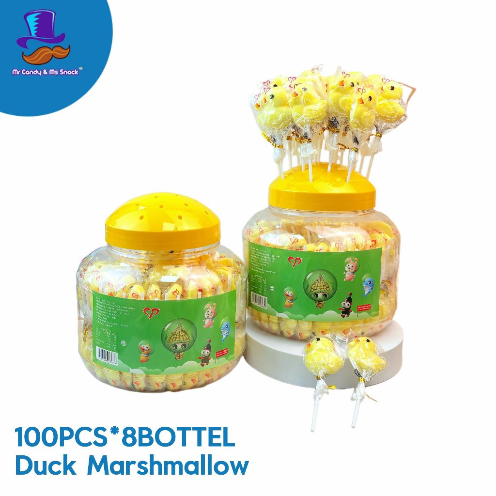 【Mr Candy】100Pcs Yellow duck lollipop Boxed/Gummy Candy/Soft Candy ...