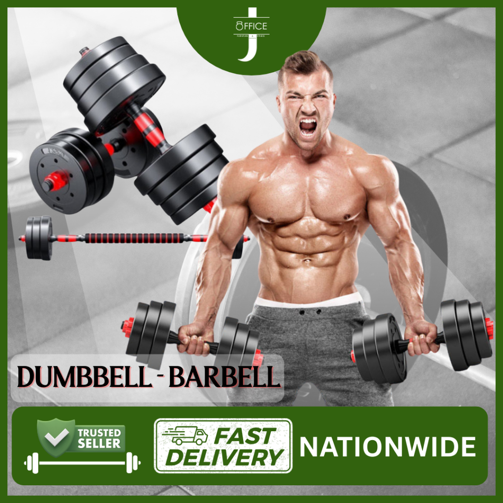 J. Office - Dumbbell changing Barbell Set 5KG/10KG/15KG/20KG/30KG/40KG ...
