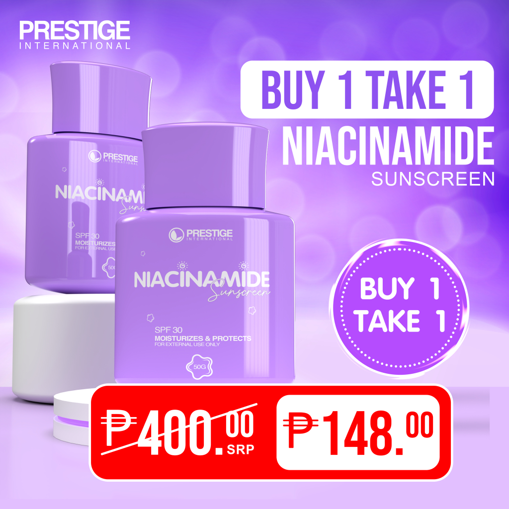 BUY 1 TAKE 1 PRESTIGE NIACINAMIDE SUNSCREEN Body Care Skin Repair Skin ...