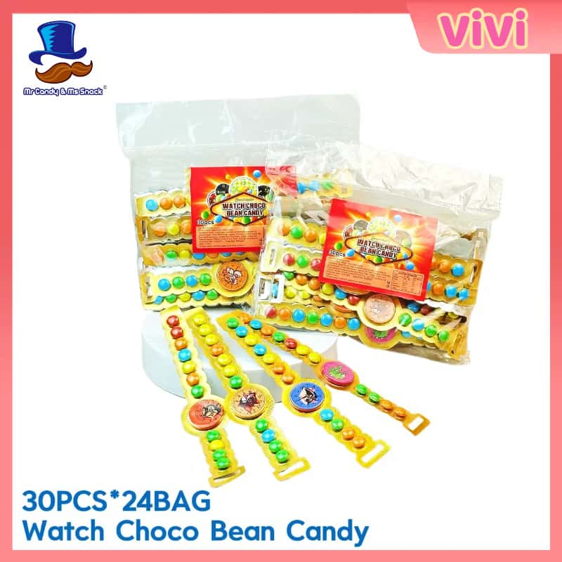 30pcs watch chocolate beans/watch toy with chocolate/support wholesale ...