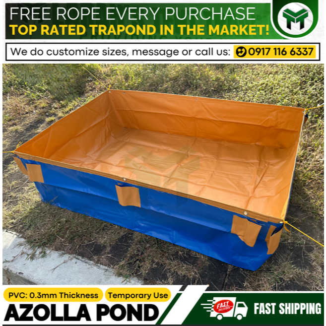 4x8x1ft Pool Type S400 HEAVY DUTY AZOLLA T FISHPOND TOLDA LONA CRAYFISH ...