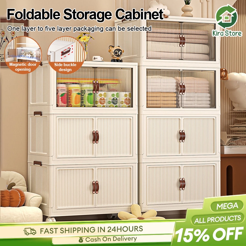 Foldable Storage Cabinet for Kitchen Durabox Bedroom Drawer Cabinet ...