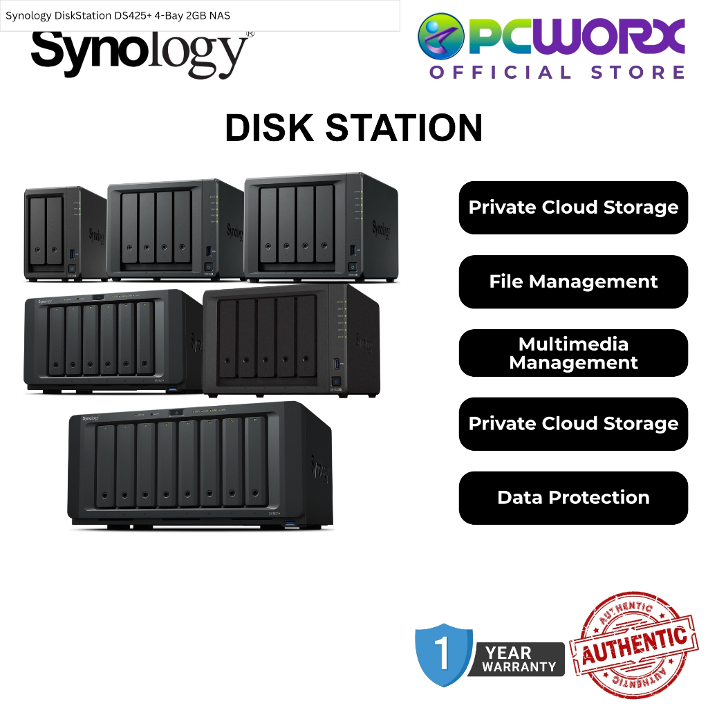 SYNOLOGY DISK STATION PLUS SERIES NAS 2-8 BAYS | Shopee Philippines
