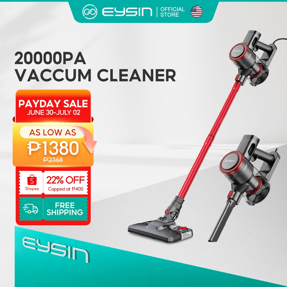 EYSIN 2-in-1 Vacuum & Mop Quick Easy Dust Removal with 20000PA Suction Power VC31 | Shopee ...