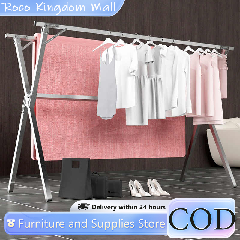 Foldable Sampayan Stainless Steel Clothes Rack Laundry Drying Rack ...