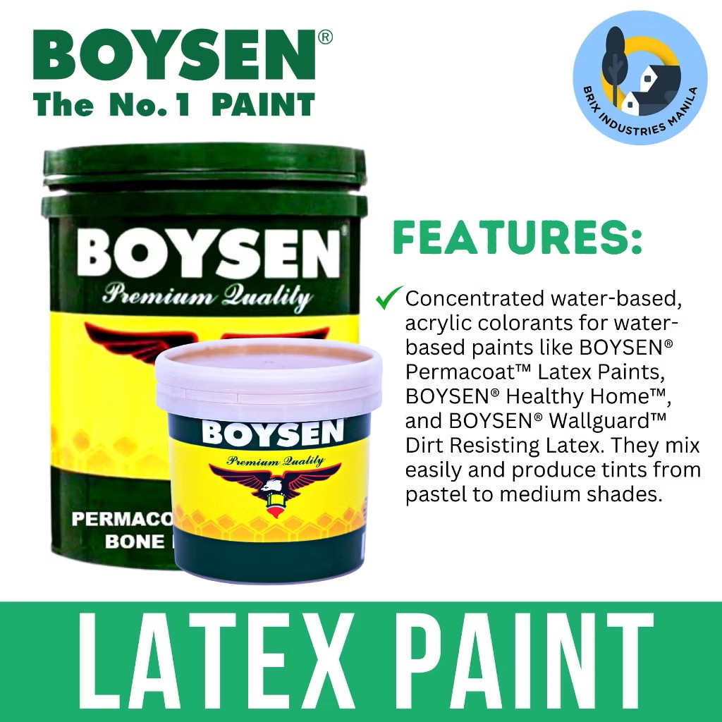 BOYSEN - LATEX 1L ACRYCOLOR / ACRY / ACRICOLOR / ACRI COLOR 1 LITER ...