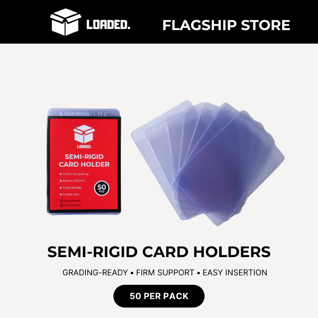 Loaded PH Semi Rigid Card Holders for Grading – 50pcs Pack | Shopee ...