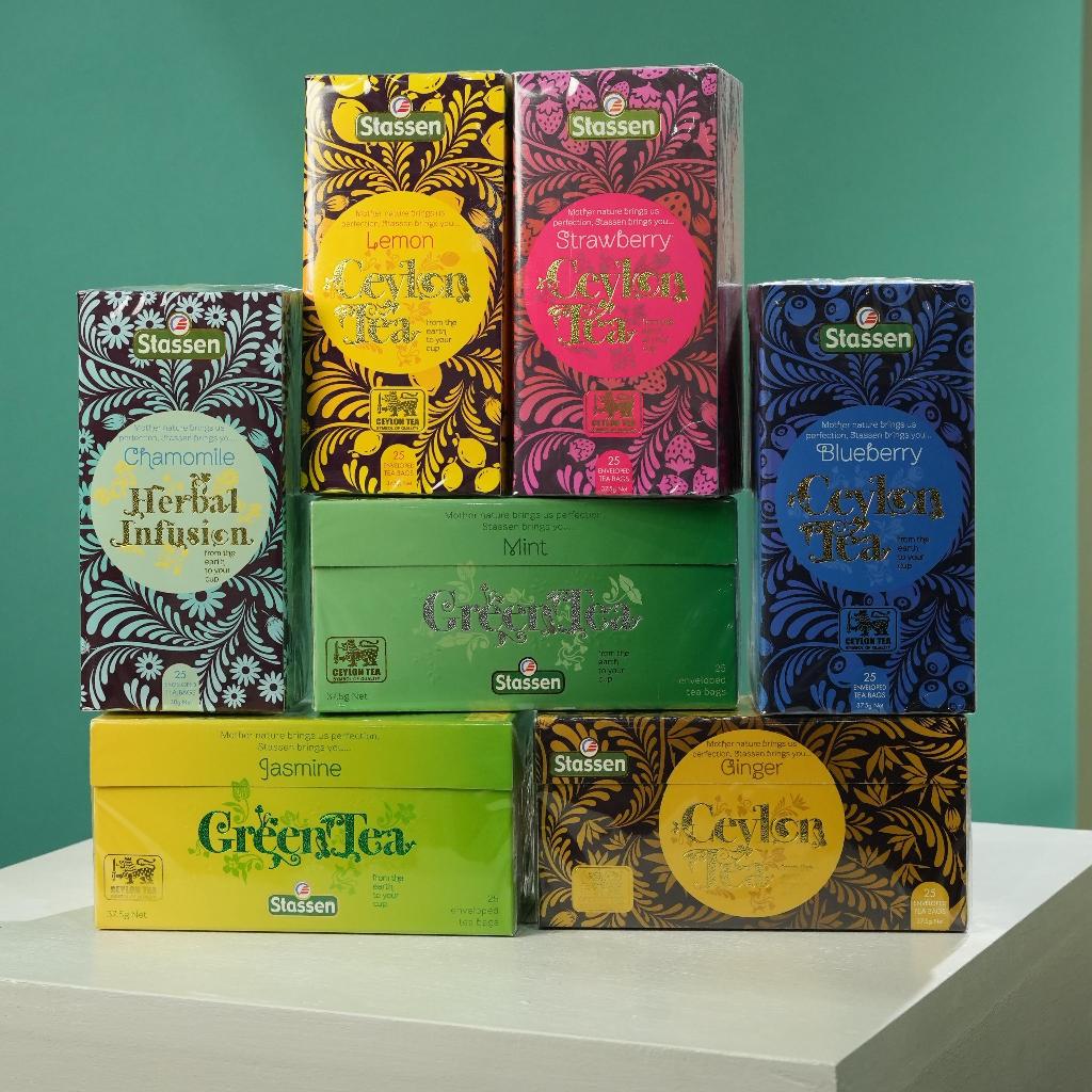 Stassen Ceylon Tea Sampler 25 PCS Teabag Assorted Flavor | Shopee ...