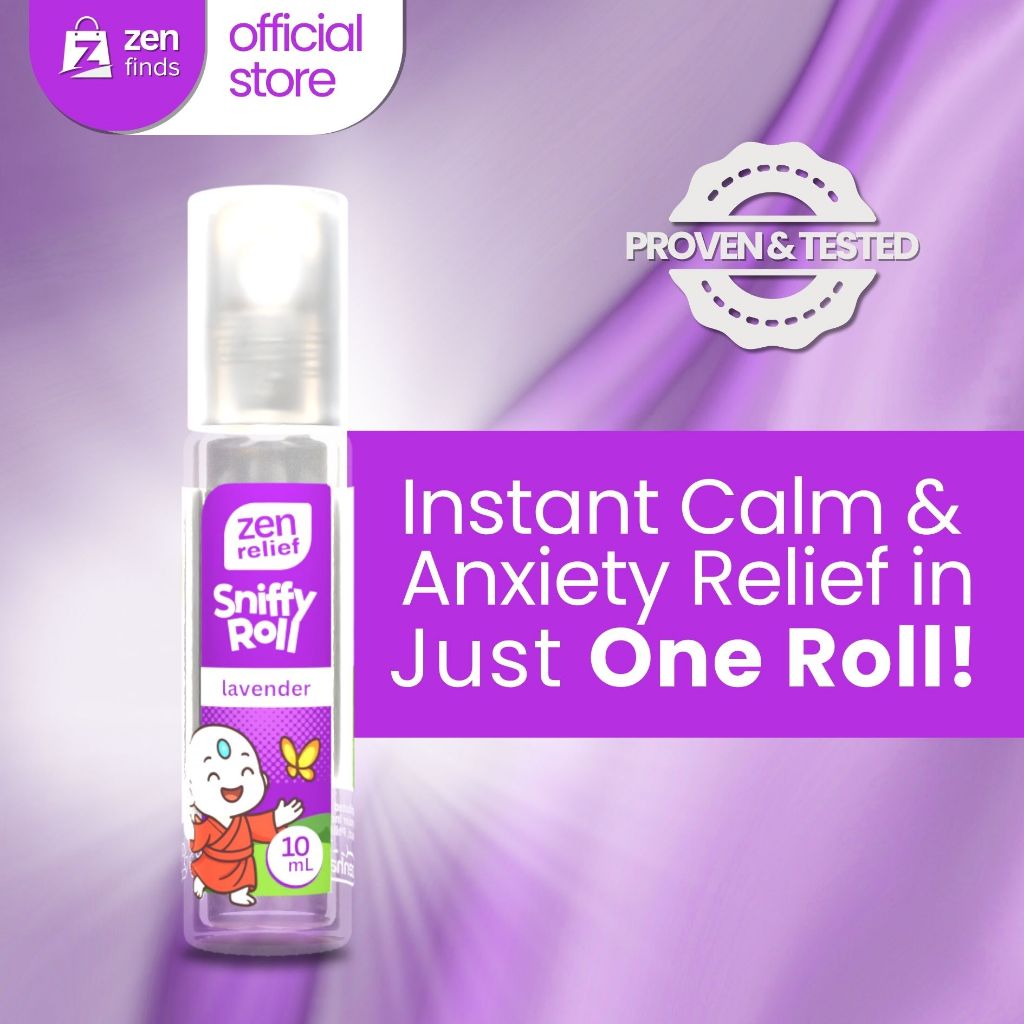 Sniffy Roll – Zen Relief | Anti-Stress Roll-On for Headache, Anxiety ...