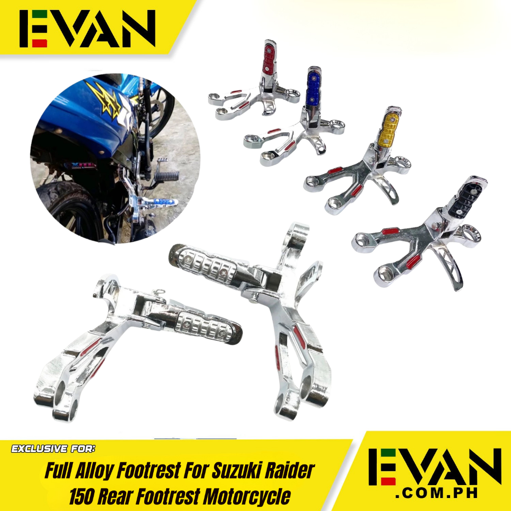 EVAN Motor 1 Pair CNC Alloy Rear Footrest For Suzuki Raider 150 ...