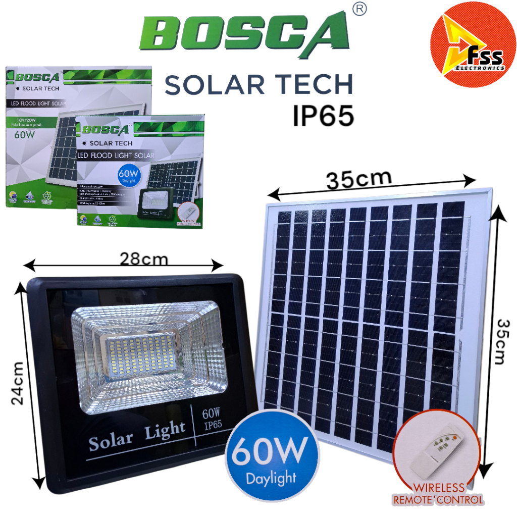Bosca SO1 60w Solar Outdoor Led Flood Light Bosca 60w water proof IP65 ...