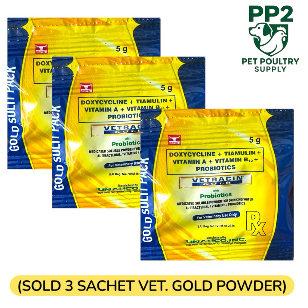 (SOLD 3 SACHET) VETRACIN GOLD POWDER 5g | Shopee Philippines