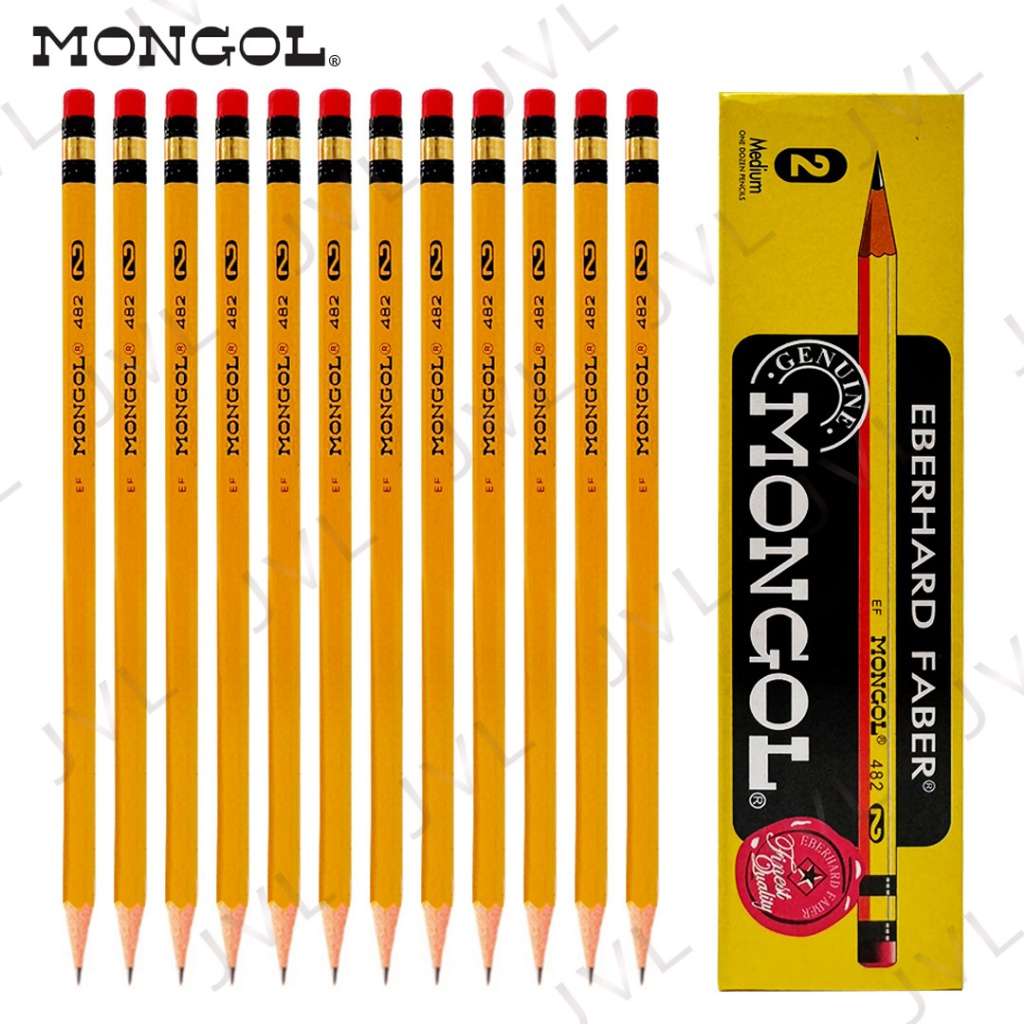 12pcs/box Mongol Pencil #2(Medium) Mongol octagon Pencil Professional ...