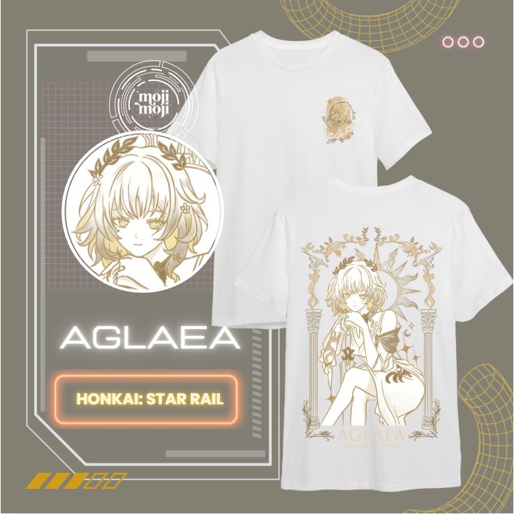 HONKAI STAR RAIL Aglaea Shirt HSR Aglaea Tshirt Honkai Merch in Black ...