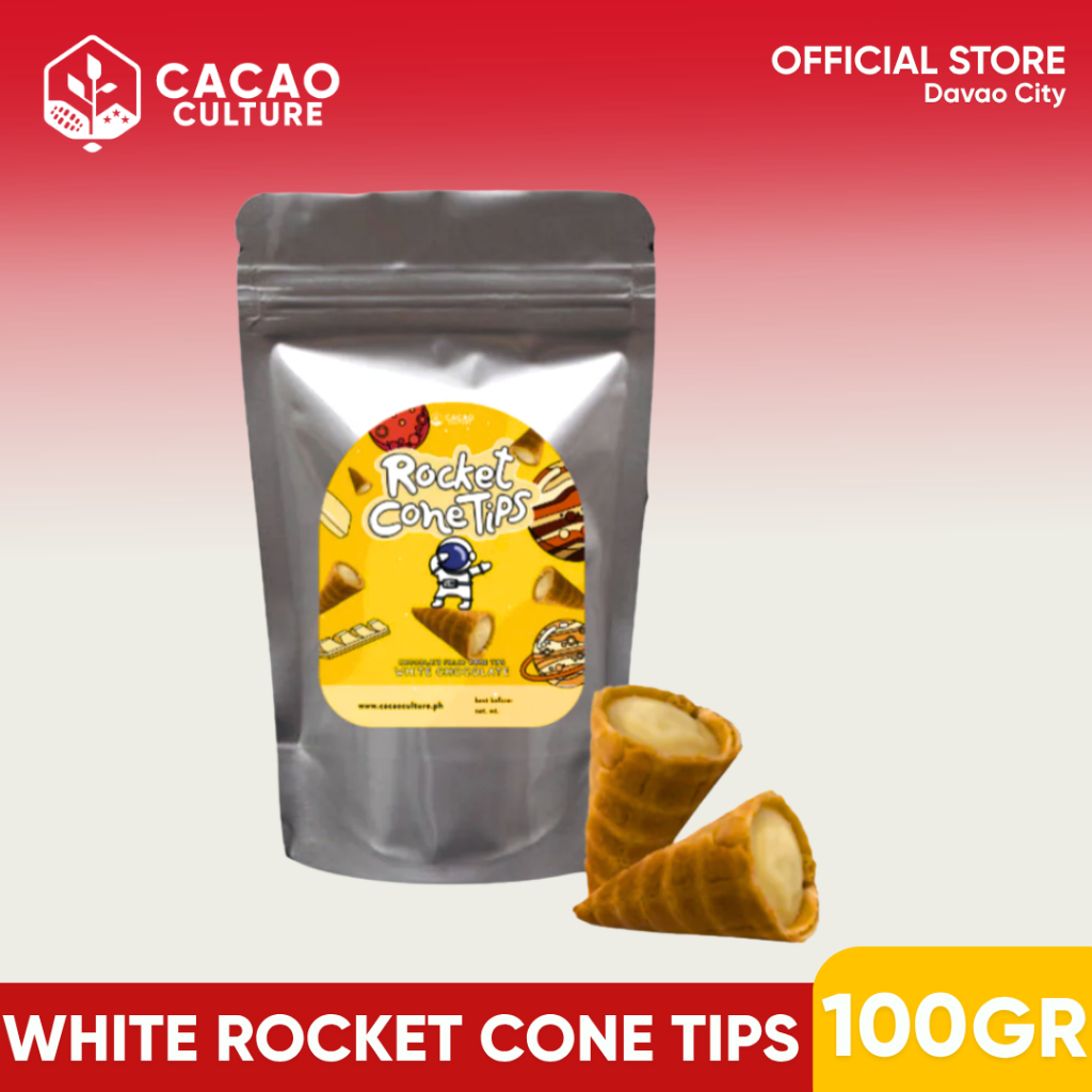 Cacao Culture White Chocolate Rocket Cone Tips 100g –Davao Sweet Snack ...