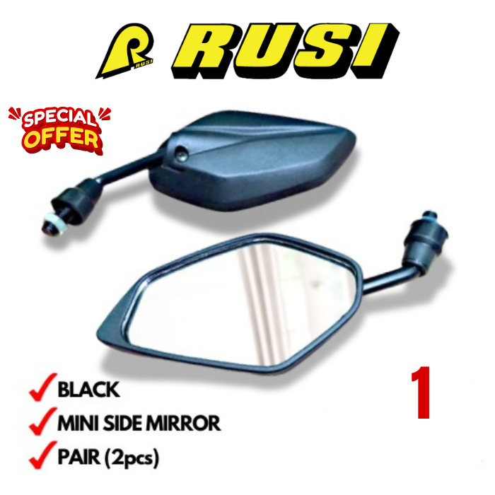 RUSI MACHO 150 Side Mirror Genuine Parts Short Stem | Shopee Philippines